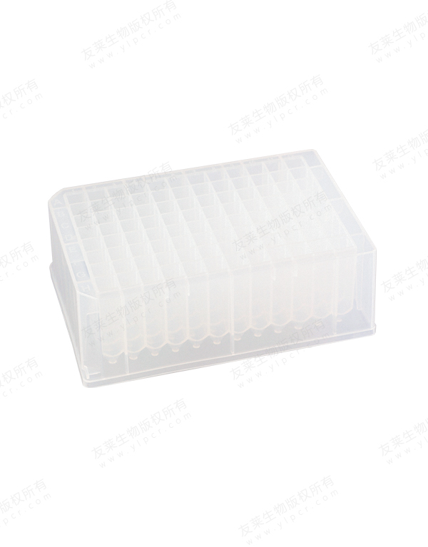 96 Square Well Plate, Conical bottom